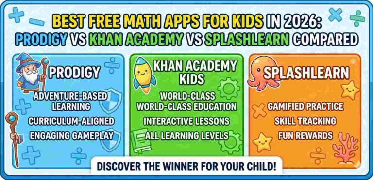 Best Free Math Apps for Kids in 2026: Prodigy vs Khan Academy vs ...